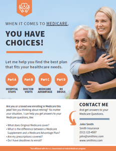Customized Promotional Medicare Flyers