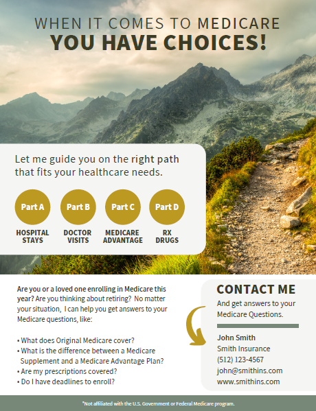 Customized Promotional Medicare Flyers