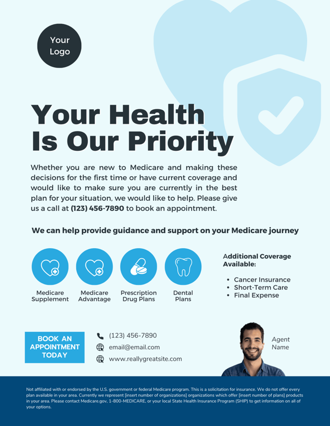 Customized Promotional Medicare Flyers