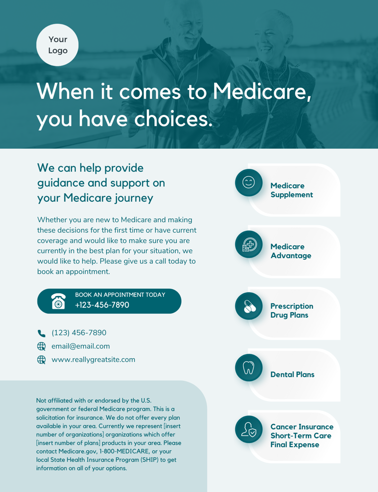 Customized Promotional Medicare Flyers