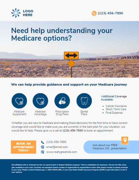 Customized Promotional Medicare Flyers