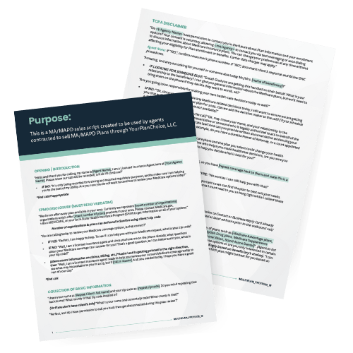 Compliant Medicare Sales Scripts for Agents