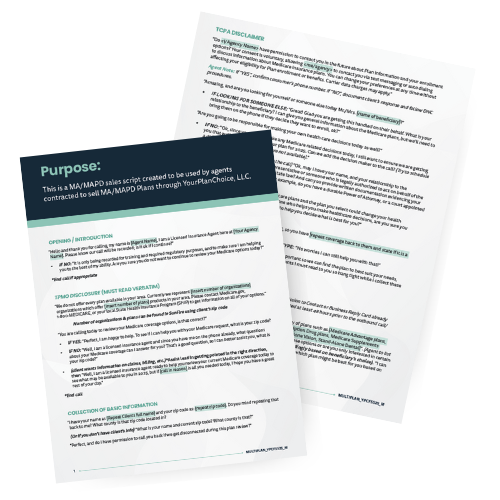 Compliant Medicare Sales Scripts for Agents